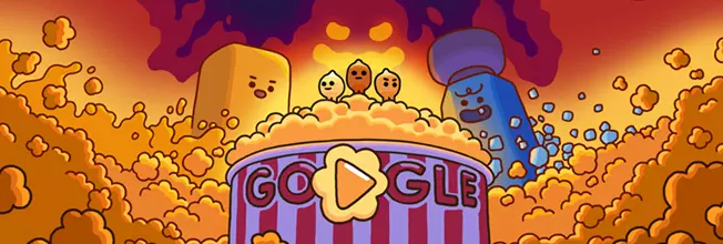 Google Doodle: Celebrating Popcorn